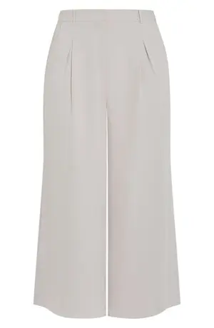 City Chic Jordan Wide Leg Pleated Trousers