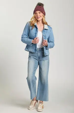 APNY Quilted Denim & High Pile Fleece Jacket