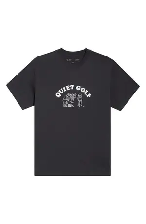 QUIET GOLF Graphic Cotton T-shirt