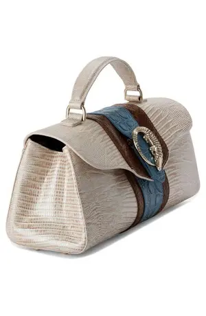 Brahmin Dayan Embossed Leather Shoulder Bag
