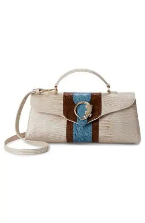 Brahmin Dayan Embossed Leather Shoulder Bag