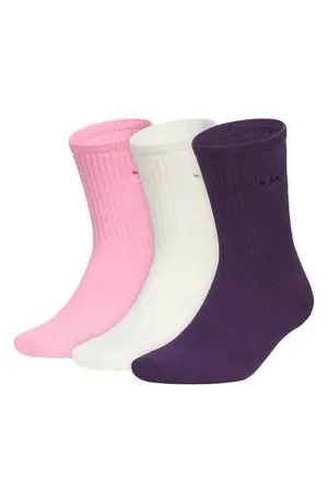 Adidas Originals Assorted 3-pack Crew Socks - Semi Pink Glow