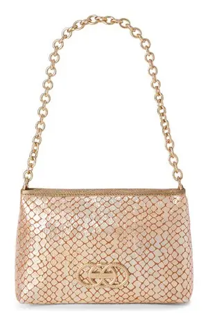 Brahmin Snake Embossed Leather Shoulder Bag