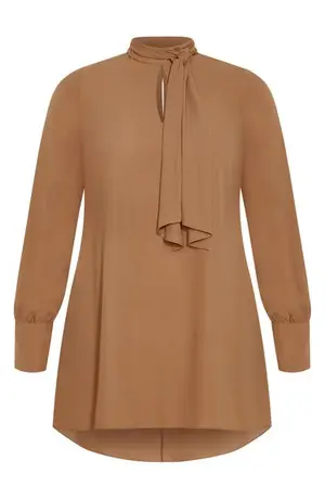 City Chic Bow Tunic Top