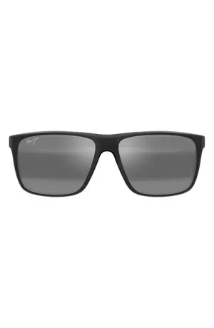 Maui Jim Lehopulu Rectangular Sunglasses - Black