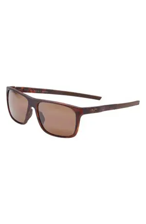 Maui Jim Lehopulu Rectangular Sunglasses - Tortoise