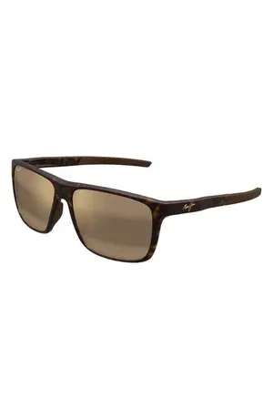Maui Jim Lehopulu Rectangular Sunglasses - Tortoise