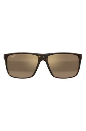 Maui Jim Lehopulu Rectangular Sunglasses - Tortoise