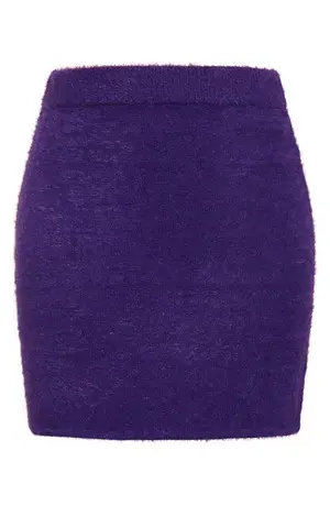 City Chic Ivanna Sweater Skirt - Purple
