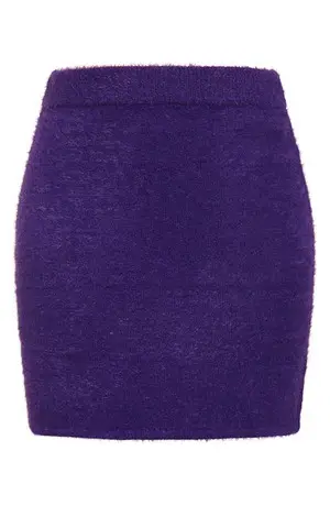 City Chic Ivanna Sweater Skirt - Purple