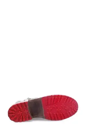 Bed Stu Bonnie Zip Bootie With Cap Toe And Decorative Stitching - Teak Rustic