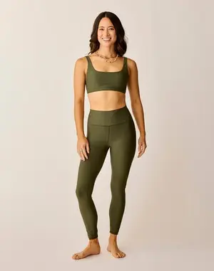 Carve Designs Saluda Full Length Compression Tight - Dark Fir