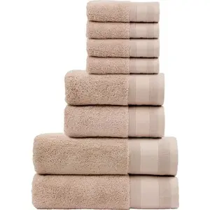 CHRISTY Signature Luxury 100% Turkish Cotton 8 Piece Towel Set - Shell Pink
