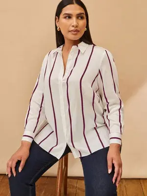 LIVE UNLIMITED Regular Fit Striped Shirt