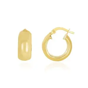 THE LOVERY FINE JEWELRY Chunky Hoop Earrings - Yellow Gold