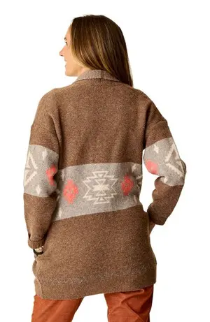 Carve Designs Priya Jacquard Topper - Sumac Pattern