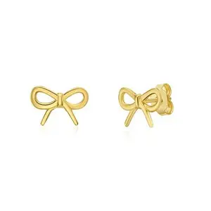 THE LOVERY FINE JEWELRY Bow Stud Earrings - Yellow Gold