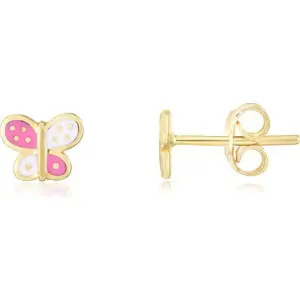 THE LOVERY FINE JEWELRY Butterfly Stud Earrings - Enamel