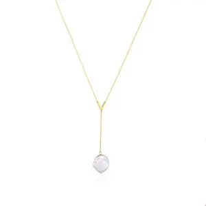 THE LOVERY FINE JEWELRY Drop Lariat Necklace - Pearl
