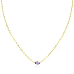 THE LOVERY FINE JEWELRY Disco Necklace - Amethyst