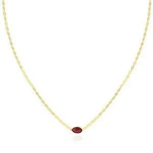 THE LOVERY FINE JEWELRY Disco Necklace - Garnet