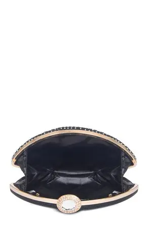 LAUREN LORRAINE Liz Fan-shaped Clutch - Black