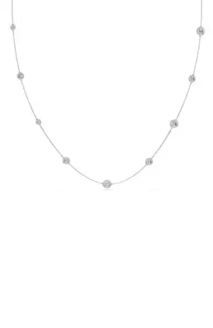SWAROVSKI Una Angelic Strandage Necklace - White/silver