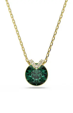 SWAROVSKI Bella Crystal Pendant Necklace - Green/gold