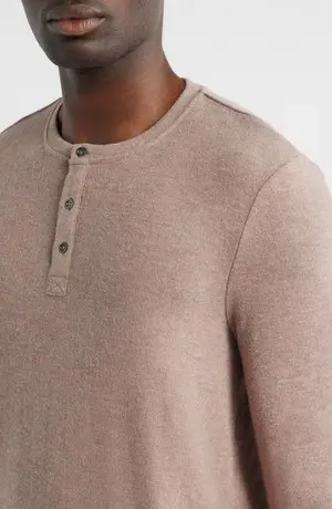 THREADS 4 THOUGHT Elias Heathered Henley - Praline