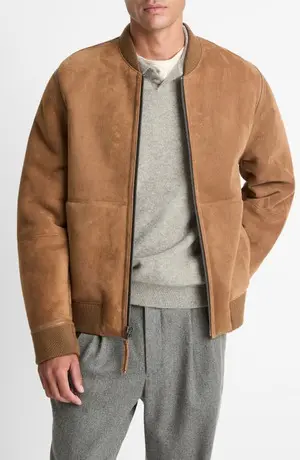 Vince Shearling Bomber Jacket