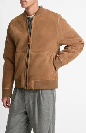 Vince Shearling Bomber Jacket