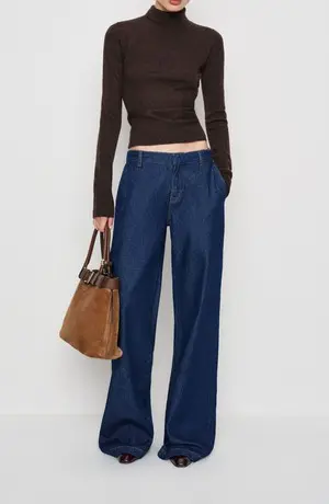 REFORMATION Jett Cashmere Turtleneck Sweater