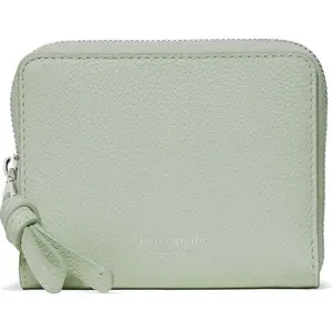 Kate Spade New York Loop Small Pebbled Leather Zip Wallet Mint Frosting