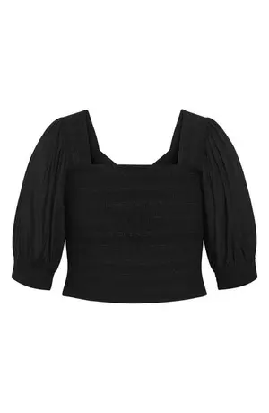 City Chic Smocked Crop Top