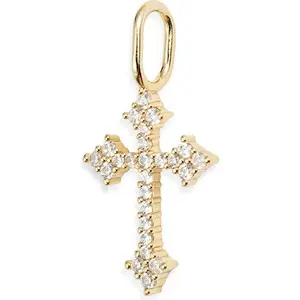 THE SIS KISS Juliet Cross Charm - Gold