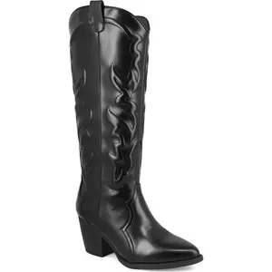 Mia Spenser Western Boots - Black