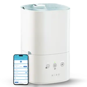 MIKO Breeze + Smart Humidifier With App Control And Oil Tray - White