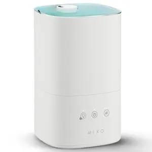 MIKO Breeze 3-speed Ultrasonic Cool Mist Humidifier With Top-fill Tank And Aroma Tray - White