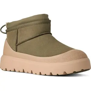 UGG Classic Ultra Mini Weather Hybrid Boot Burnt Olive /mustard Seed