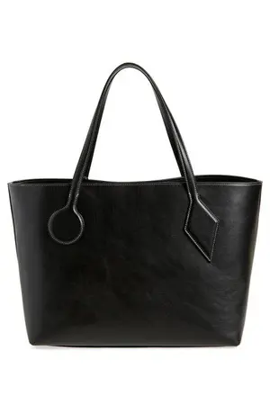 LIFFNER Large Sprout Leather Tote - Black