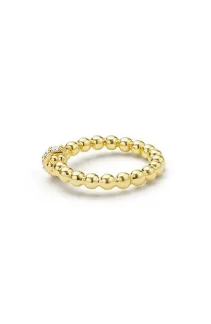 Lagos Caviar Diamond Stacking Ring