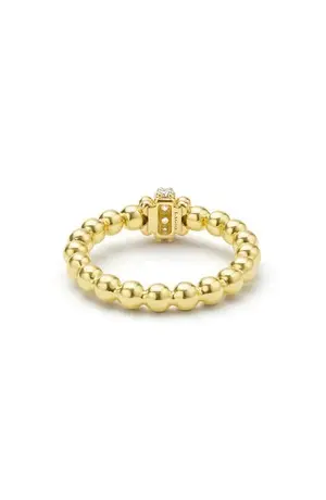 Lagos Caviar Diamond Stacking Ring