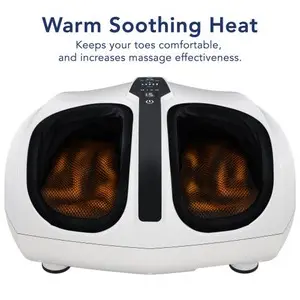 MIKO Shiatsu Foot Massager With Heat - White