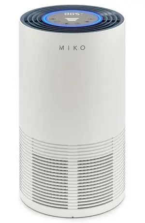 MIKO Air Purifier True Hepa With Air Sensorcovers Up To 970 Sq. Ft - White