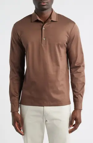 Aurelien Half Placket Polos For Men