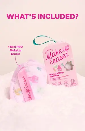 THE ORIGINAL MAKEUP ERASER Winter Village Mini Pro Reusable Makeup Eraser