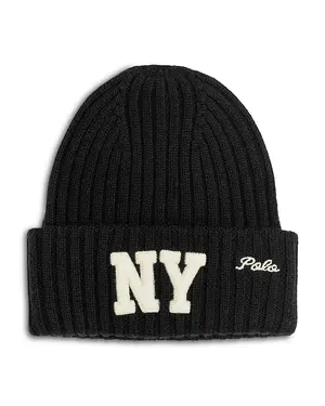 Ralph Lauren Ribbed Wool Beanie - Polo Black