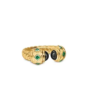 David Yurman Renaissance Ring With Gemstones - Gold