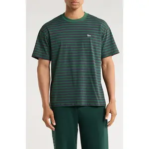 QUIET GOLF Squints Stripe Cotton T-shirt