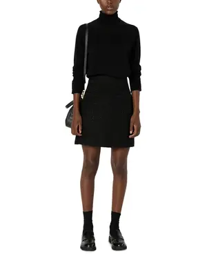 Gerard Darel Tweed Mini Skirt